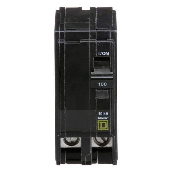 SQUARE D 100A, 2 pole Miniature Circuit Breaker, QO, 120/240V AC, - QO2100CP